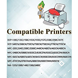 MM MUCH & MORE Compatible Ink Cartridge Replacement for HP Brother LC 51 LC-51 LC51 use for DCP-130C DCP-150C MFC-230C MFC-240C MFC-3360C Printer (4 Black, 2 Cyan, 2 Magenta, 2 Yellow, 10-Pack)