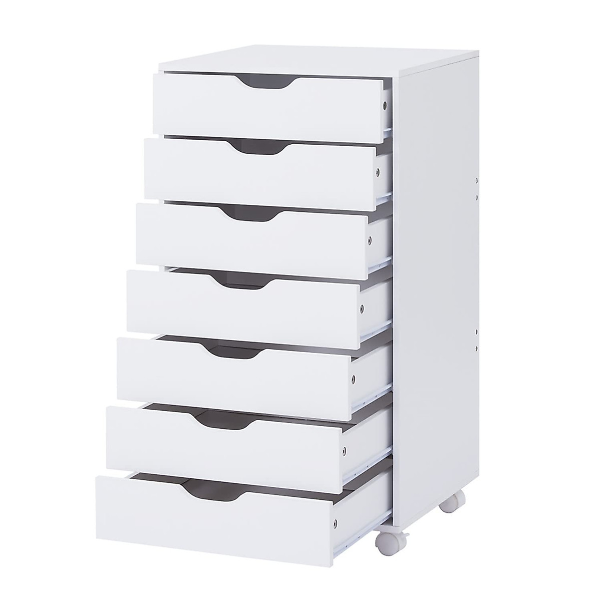 Naomi Home Drawer Storage Cabinet White/7 Drawer