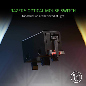 Razer DeathAdder v2 Mini Gaming Mouse: 8500K DPI Optical Sensor - 62g Lightweight Design - Chroma RGB Lighting - 6 Programmable Buttons - Anti-Slip Grip Tape Included - Classic Black