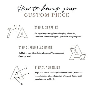 Personalized Custom Wooden Name Sign - BROOKLYN Font Baby Name Sign For Nursery and Wall Decor (12"-55" Wide) - PAINTED Wood Letter Nursery Decor - Wall Art For Girl or Boy Room By 48 Hour Monogram