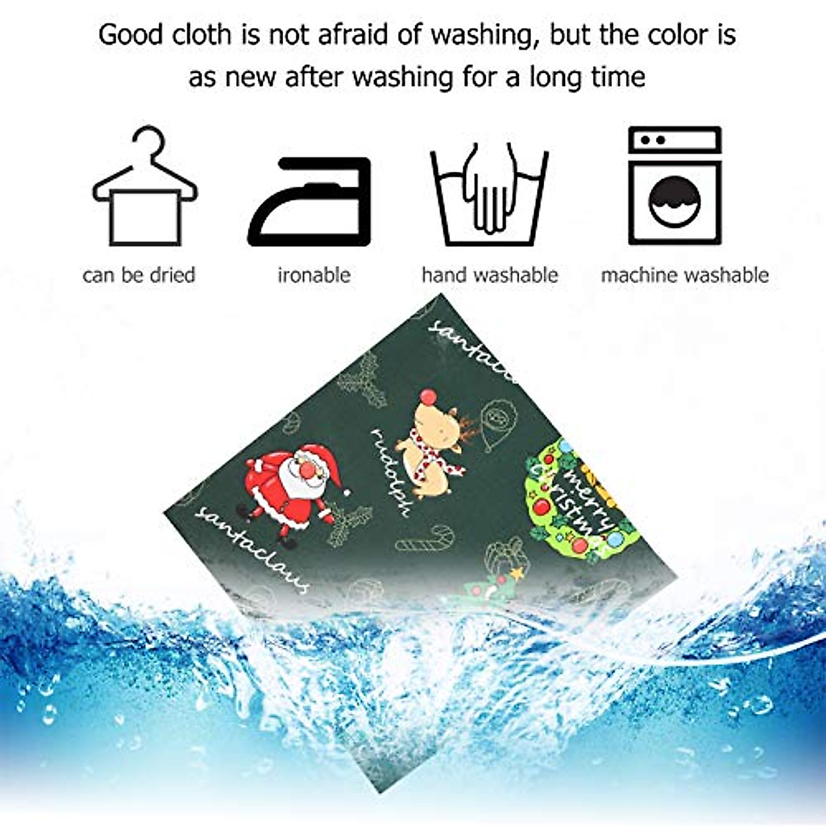 SEWACC 20pcs Precut for Supplies Quilting Inch Themed Christmas Project Wreath DIY Fat Quarters Home Printing Pattern Fabrics Scrapbooking Bundles Scraps Wrapper Holiday Party Style Art