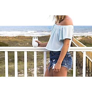 Reduce Wine Tumbler With Lid, 12oz - Stainless Steel Stemless Wine Tumbler - Enjoy Your Wine at the Perfect Temperature - Perfect Outdoor Wine Glasses, Makes a Great Gift - White Gloss