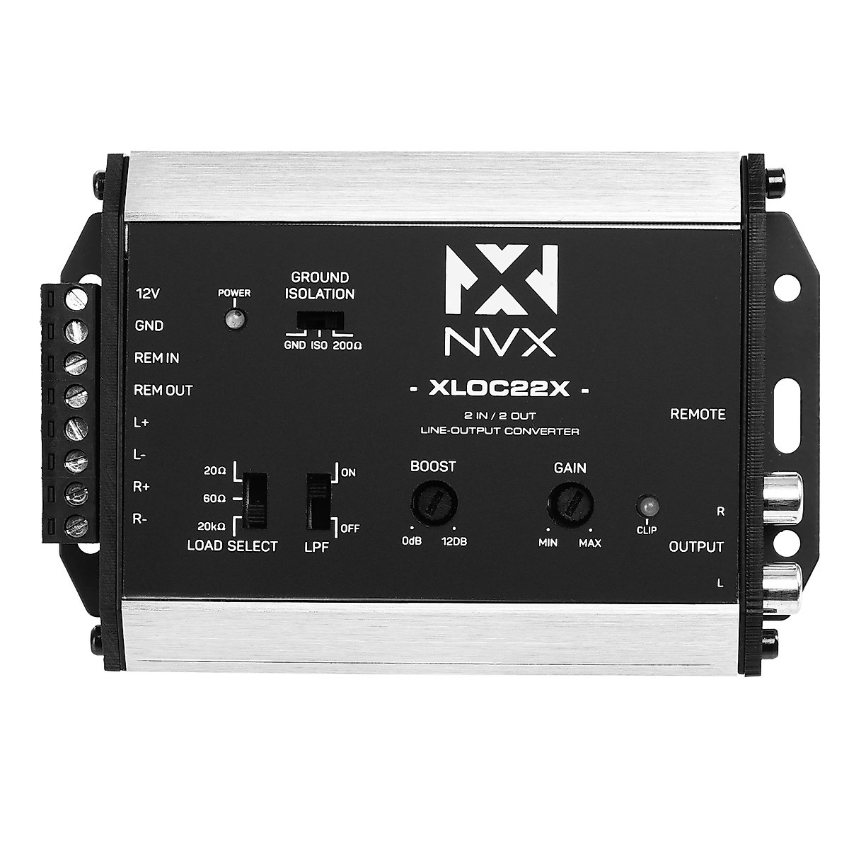 NVX XLOC22X 2 inputs / 2 outputs High Voltage Active Line Output Converter with Impedance Matching