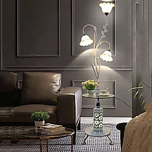 MMLLZEL Floor Lamp with Coffee Table, Creative Bedroom Bedside Table Lamp Beside The Sofa in The Nordic Living Room