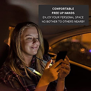 Book Light, Book Light for Reading in Bed, Fast Recharge, Neck Reading Light Slim with 3 Modes, Super Flexy, Hands Free Versatile Neck Light, Up to 70 Hours.Gift for Knitting, Sewing, Camping(Grey)