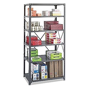 Safco Products 6270 36 by 24 Commercial 6 Shelf Kit, Gray