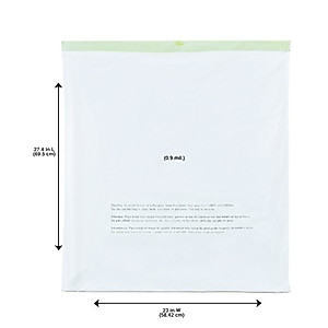 NINESTARS NSTB-10-30 Extra Strong White Trash Bag w/Drawstring Closure, 10 Gal. / 40 L., 30 count