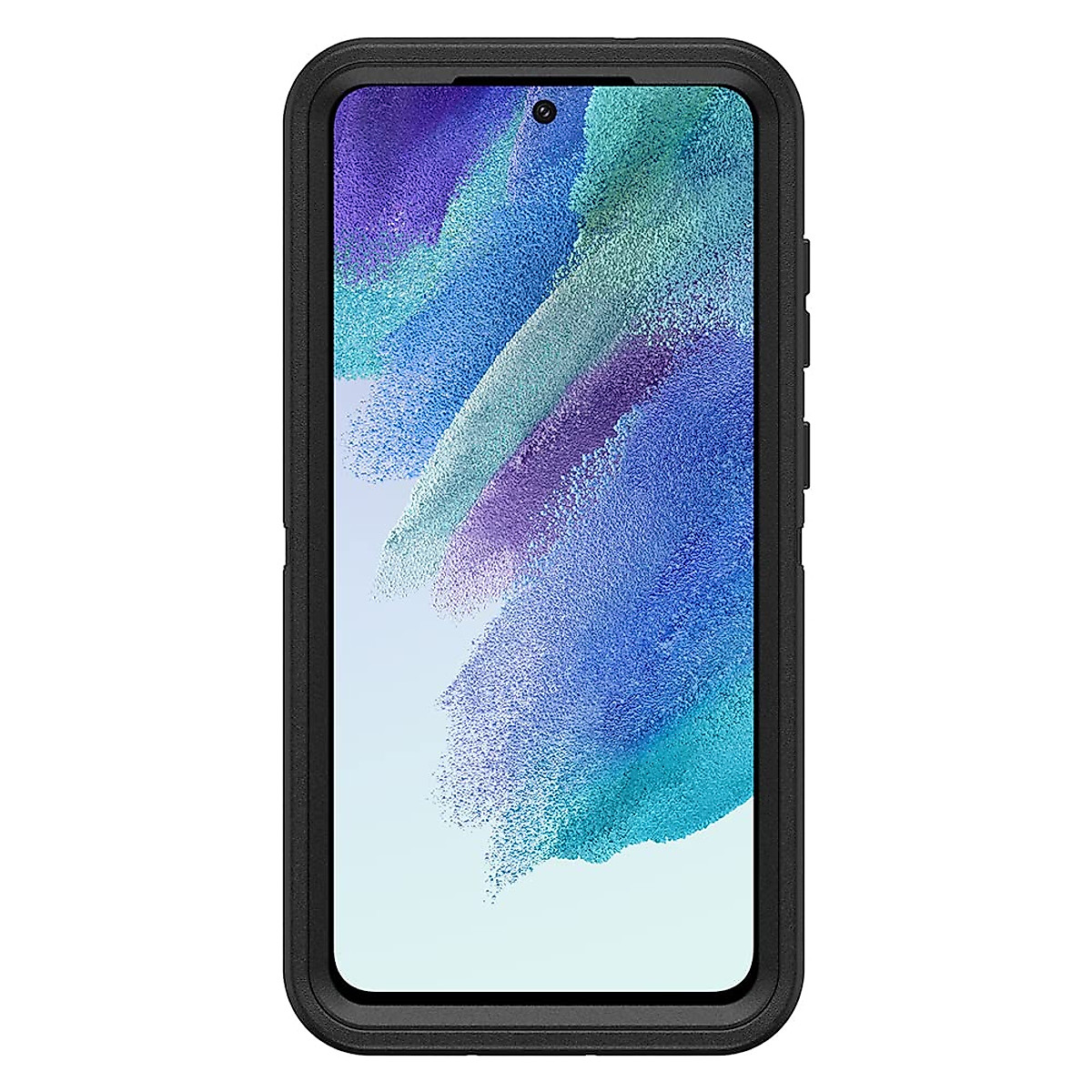 OtterBox Galaxy S21 FE 5G (Only) Defender Series Case - BLACK, rugged & durable, with port protection, includes holster clip kickstand