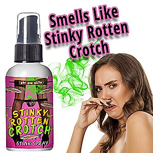 Stinky Rotten Crotch Prank Spray - Smells Like Crotch Sweat and Canned Tuna - Funny New Fart Spray