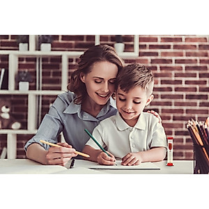 TeacherFav Sand Timer for Kids Set of 4 Small Colorful Hour Glass Acrylic Covered Clock 1Min 2Min 3Min 5Min for Classroom, Home & Kids Room