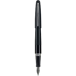 PILOT Metropolitan Collection Fountain Pen, Black Barrel, Classic Design, Fine Nib, Black Ink (91111)