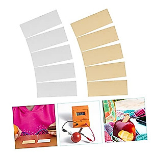 Abaodam 5 Pairs Zinc Sheet Copper Sheet Experimental Zinc Electrode Strips Gold Plating Machine Plate Electroplating and Gasket Zinc Strips Science Gold Plating Kit Anode for Zinc Plating