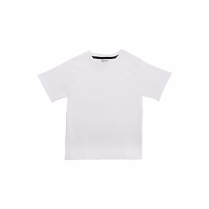 French Toast Boys' Short Sleeve Crewneck Tee,White,M (8)