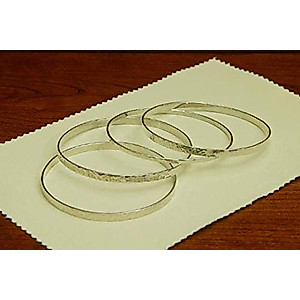 Sunshine Polishing Cloth for Sterling Silver, Gold, Brass and Copper Jewelry. Size: 7.75" X 5"