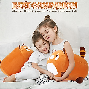 Red Panda Stuffed Animal, 15.8"Red Panda Plush Toys, Cute Bear Plushie Toy Stuffed, Red Panda Plush Pillow Plushies Gifts, Hugging Pillow Room Decoration Kawaii Doll Birthday Gifts for Kids Girls Boys
