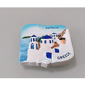Santorini Greece 3D Fridge Magnet Tourist Souvenir Gift Home & Kitchen Decoration Magnetic Sticker Santorini Greece Refrigerator Magnet Collection