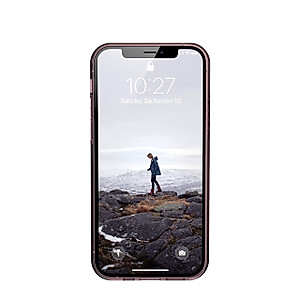 [U] by UAG Designed for iPhone 12 Case/iPhone 12 Pro Case [6.1-inch screen] Lucent Slim Fit Lightweight Stylish Transparent Impact Resistant Protective Phone Cover, Dusty Rose