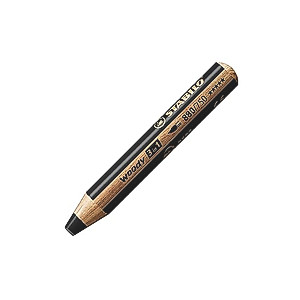 STABILO Multi-talented Pencil woody 3-in-1 - Single Pencil - Black