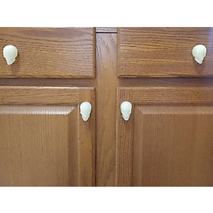 Glow in the Dark Skull Door Knobs Drawer Knobs (Set of 2)