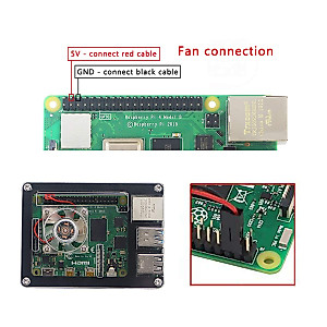 MakerFocus 2pcs Raspberry Pi 4 Fan, Raspberry Pi Cooling Fan DC Brushless CPU Quiet LED Cooling Fan 30mm 30mm Fan Cooler Radiator 3 to 5.8V for Raspberry Pi 4 Model B, Raspberry Pi 3B+ 3B 2B+