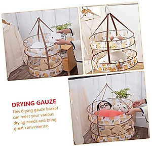 BioNyt Folding Clothes Drying Rack 1pc Double Clothes Basket Hanging Flat Clothes Rack Bra Mesh Dryer Towel Dryer Lingerie Hangers Towel Drying Rack Sweater Drying Basket Sock Hanger