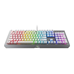 Razer BlackWidow X Chroma Mechanical Gaming Keyboard: Green Key Switches - Tactile & Clicky - Chroma RGB Lighting - Military-Grade Metal Construction - Mercury White