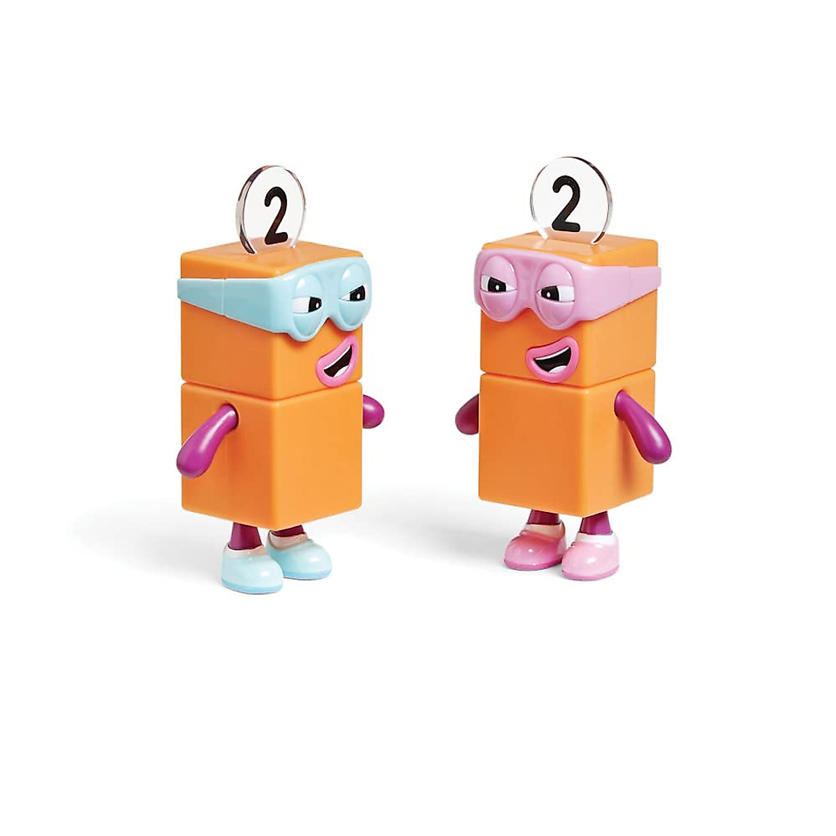 Learning Resources Numberblocks Four and The Terrible Twos, Official Collectible Toys, Includes Numberblocks Four and 2 x The Terrible Two, with Posable Arms for Realistic Play, Suitable for Display