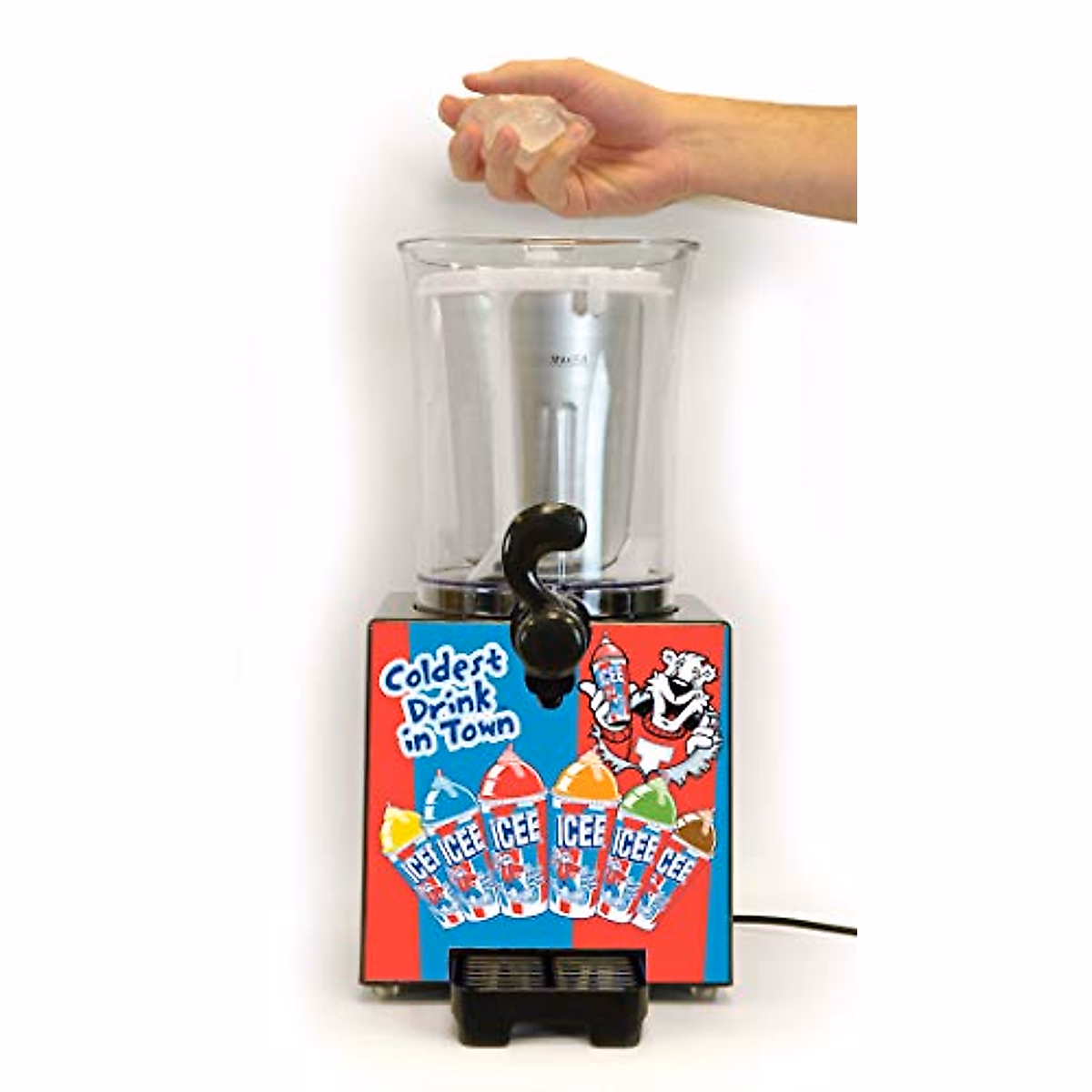 iscream Genuine ICEE Brand Counter-Top Sized ICEE Slushie Maker - Spins Your Pre-Chilled Ingredients with Your Ice into ICEE Slushies!