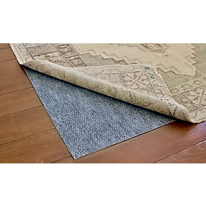 RUGPADUSA - Dual Surface - 4'x6' - 1/10" Thick - Felt and Rubber - Low Profile Non-Slip Rug Pad - Made in The USA