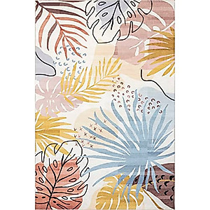 nuLOOM Ally Nautical Machine Washable Indoor/Outdoor Area Rug, 8' x 10', Multicolor