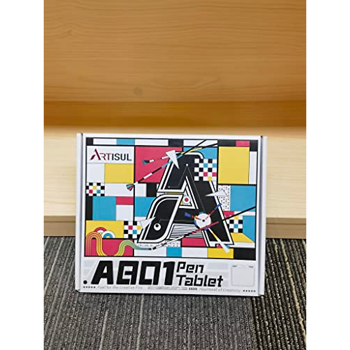 Drawing Tablet Artisul A801 Graphics Tablet 9 Inch Art Tablet with 8192 Pressure Battery-Free Pen, 4 Hot Keys, Compatible with Windows, macOS & Android Mobile, Perfect for OSU, Animation, Art Design