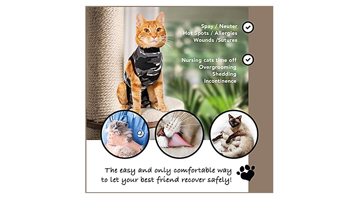 Suitical Recovery Suit for Cats - Comfort & Protection
