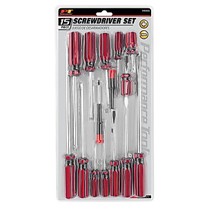 Performance Tool W80005 15-Piece Screwdriver Set for Versatile and Precise DIY and Professional Applications