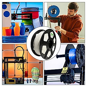 YOYI YOYI PLA+ 3D Printer Filament, PLA Plus Filament 1.75 mm, Dimensional Accuracy +/- 0.02 mm, 1kg Cardboard Spool (2.2lbs), PLA+ White