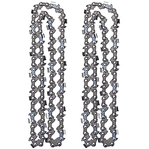 Mannial CS1400 RY40503 14“ Chainsaw Chain 3/8 LP .043" Gauge 52 DL Fits Maki-ta XCU03 XCU04 XCU07 Ryobi RY40502 RY40503 EGO CS1401 Echo 90PX52CQ 200CS 230CS HUsqvarna Chainsaw Pack of 2