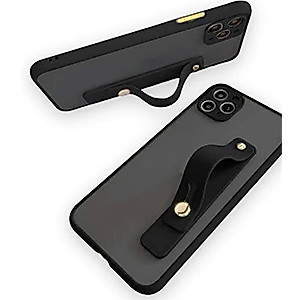 Pack of 2 - Finger Grip Stand/Strap Grip for Phones and Tablets - Phone Holder, Adjustable, Telescopic Phone Finger Strap Stand, Universal Finger Kickstand for Most Smartphones (Black) - LOADstore