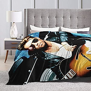 George Music Michael Blanket Soft and Warm Throw Blanket Lightweight Flannel Fleece Blankets for Home Bed Sofa 80"x60"