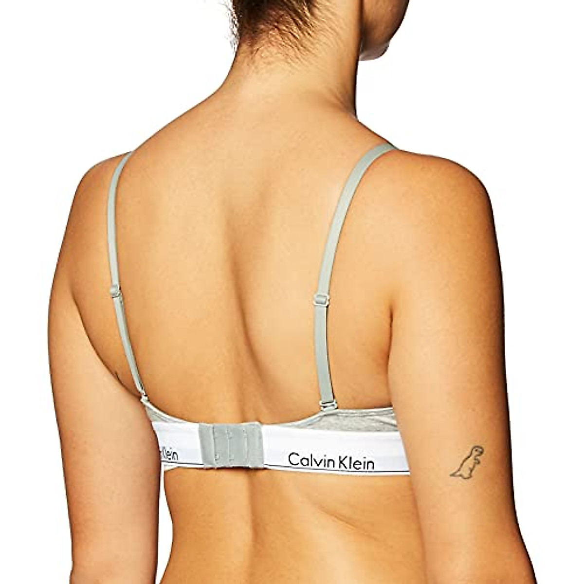 Calvin Klein Women's MODERN COTTON TRIANGLE BRA , -grey heather, M