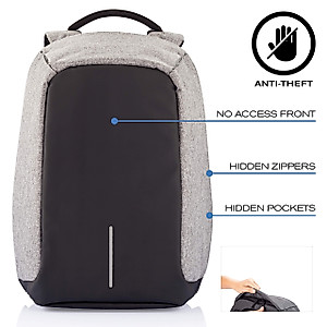XDDesign Bobby XL 17" Anti-Theft Laptop Backpack USB Port Grey (Unisex Bag)
