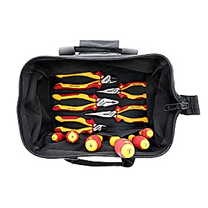 Wiha 32977 11 Piece Master Electrician's Insulated Tool Set In Canvas Tool Bag.