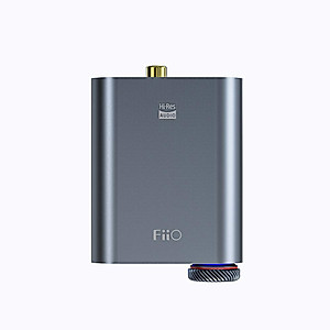 FiiO NEWK3 Amplifier Headphone Amps Portable High Resolution 384kHz/32bit DSD256 USB Type-C Lossless for PC/Laptop/Smartphones/Speaker Home Audio(Titanium)