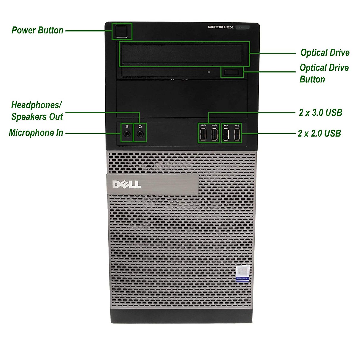 Dell OptiPlex 9020 Tower Computer Desktop PC, Intel Core i7-4970K 4.00GHz, 16GB Ram, 512 M.2 SSD, WiFi | Bluetooth, DVD Drive, Nvidia GeForce GT 1030 2GB DDR5, Windows 10 Professional (Renewed)
