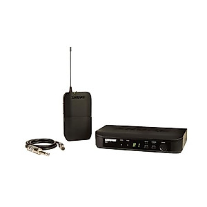 Shure BLX14 UHF Wireless System for Guitar and Bass with 1/4 Jack - 14-Hour Battery Life, 300 ft Range, UHF | Includes 1/4" Jack Instrument Cable & Single Channel Receiver | H10 Band (BLX14-H10)