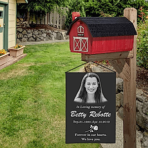 In Loving Memory of Gift for Your Love One, Personalized Garden Flags for Outside, Custom Outdoor Banners and Flags Memorial Flags for Cemetery Pool Room Yard Balcony