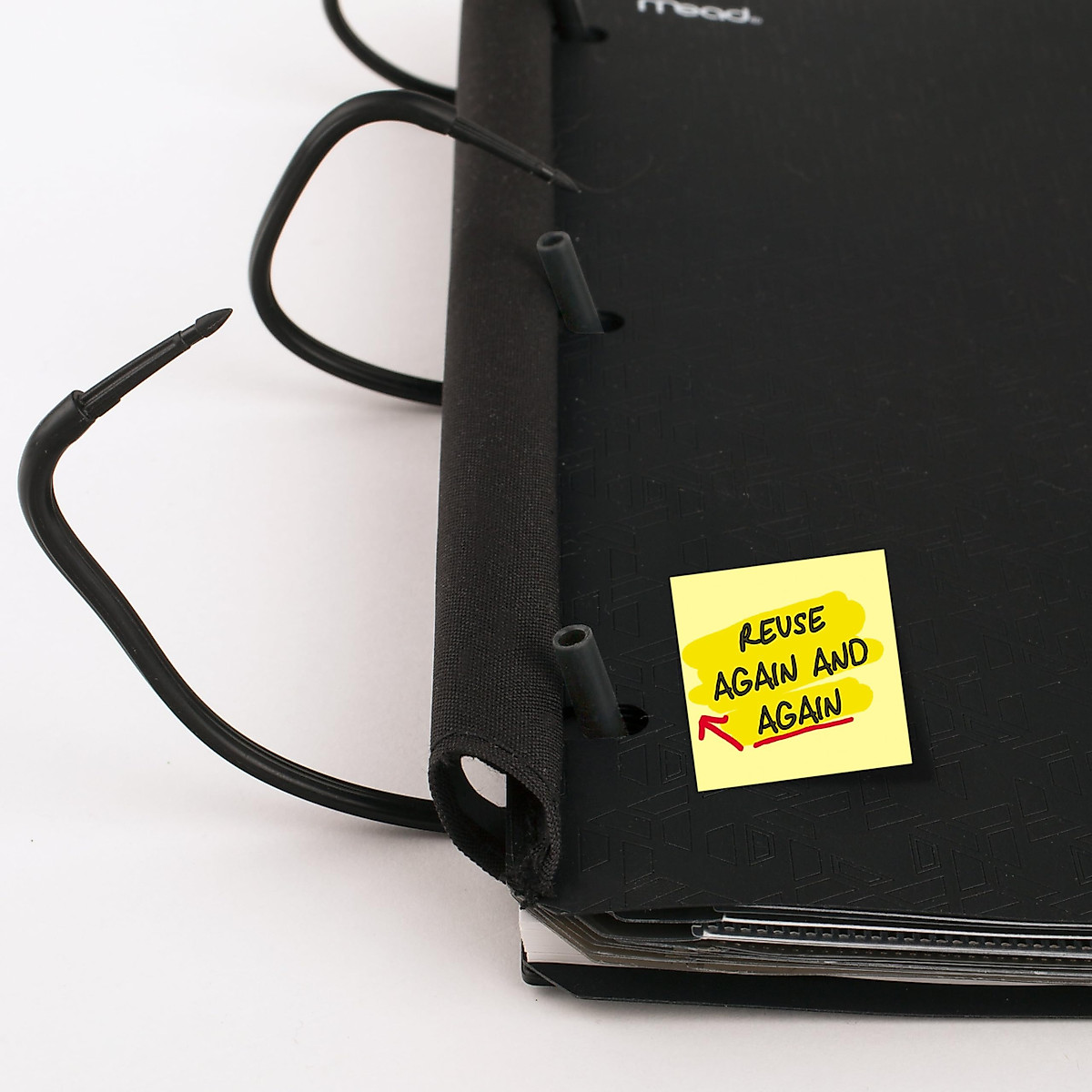 Five Star Flex Hybrid NoteBinder, 1-1/2 Inch Binder with Tabs, Notebook and 3-Ring Binder All-in-One, Black (29324AA2)