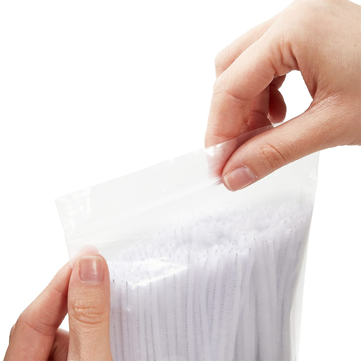 400 Pieces White Pipe Cleaners Chenille Stems (6 mm x 12 inches) DIY Art Creative Craft Decorations