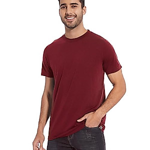 MERINNOVATION Merino Wool T-Shirt Mens Wicking Merino Wool Undershirt Lightweight Base Layer (Wool Socks Included Cabernet