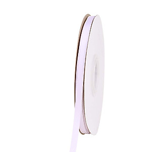 Ribest 1/4 inch 50 Yards Solid Double Face Satin Ribbon Per Roll for DIY Hair Accessories Scrapbooking Gift Packaging Party Decoration Wedding Flowers Lilac Mist