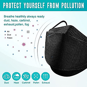 hekarim 50 PCS KF94 Face_KF94_Mask, 4-Ply Filtеr KF94 Màsk BEF>94% FDẴ Certified