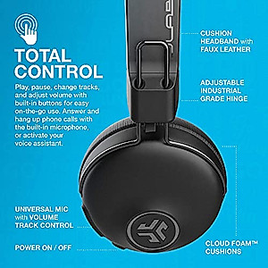 JLab Studio ANC On-Ear Wireless Headphones - Black